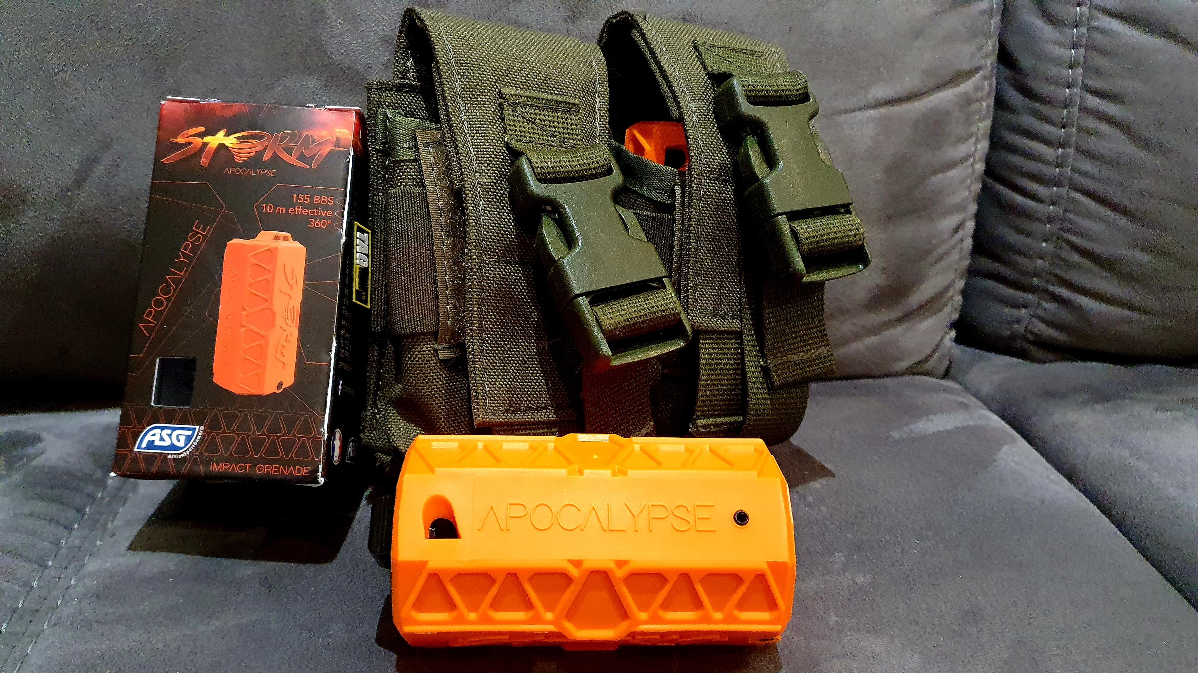 Grenade Impact Storm Apocalypse Orange ASG