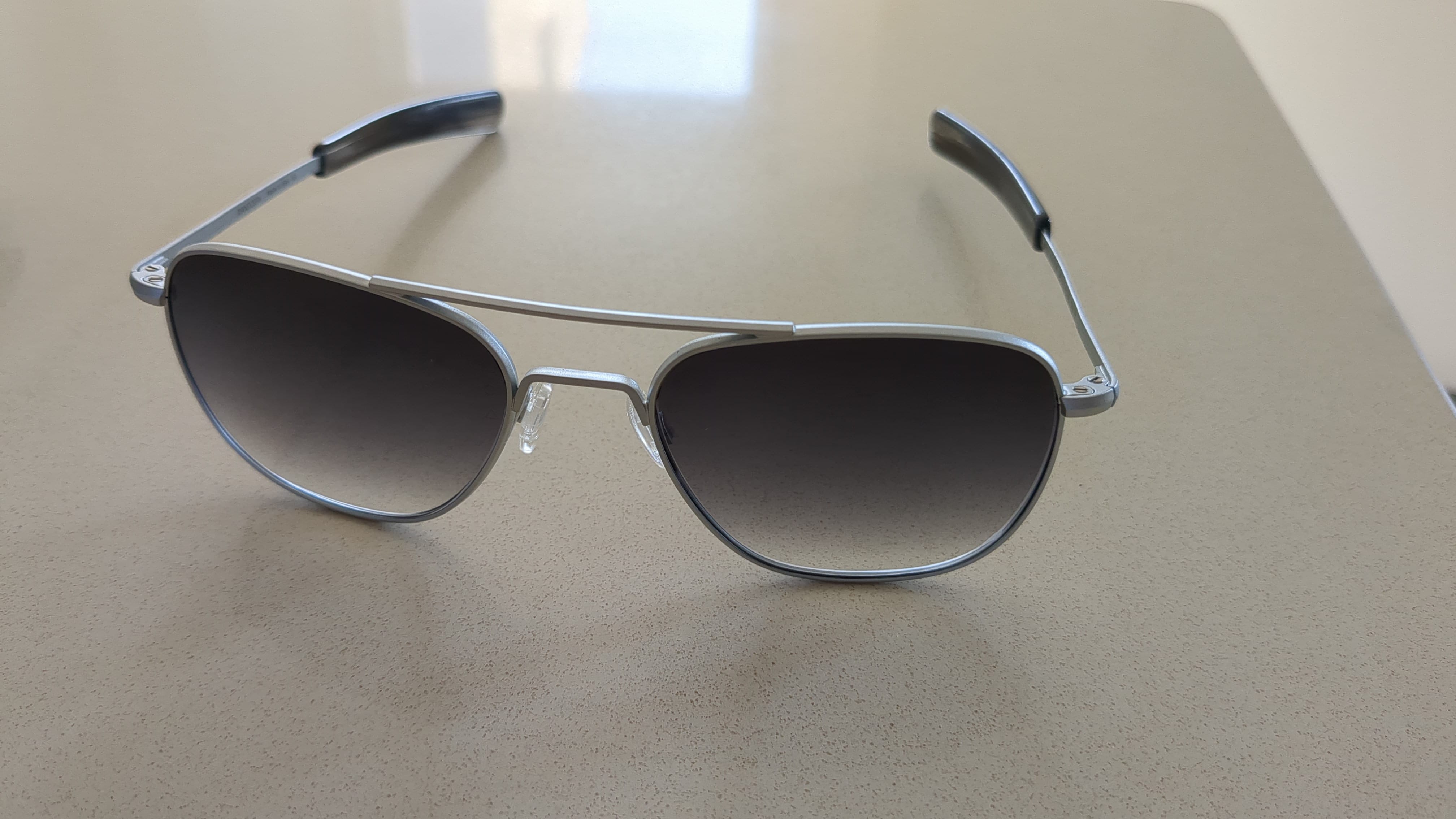 Randolph Engineering Aviator Polarized AF267 Sunglasses in White Gold ...