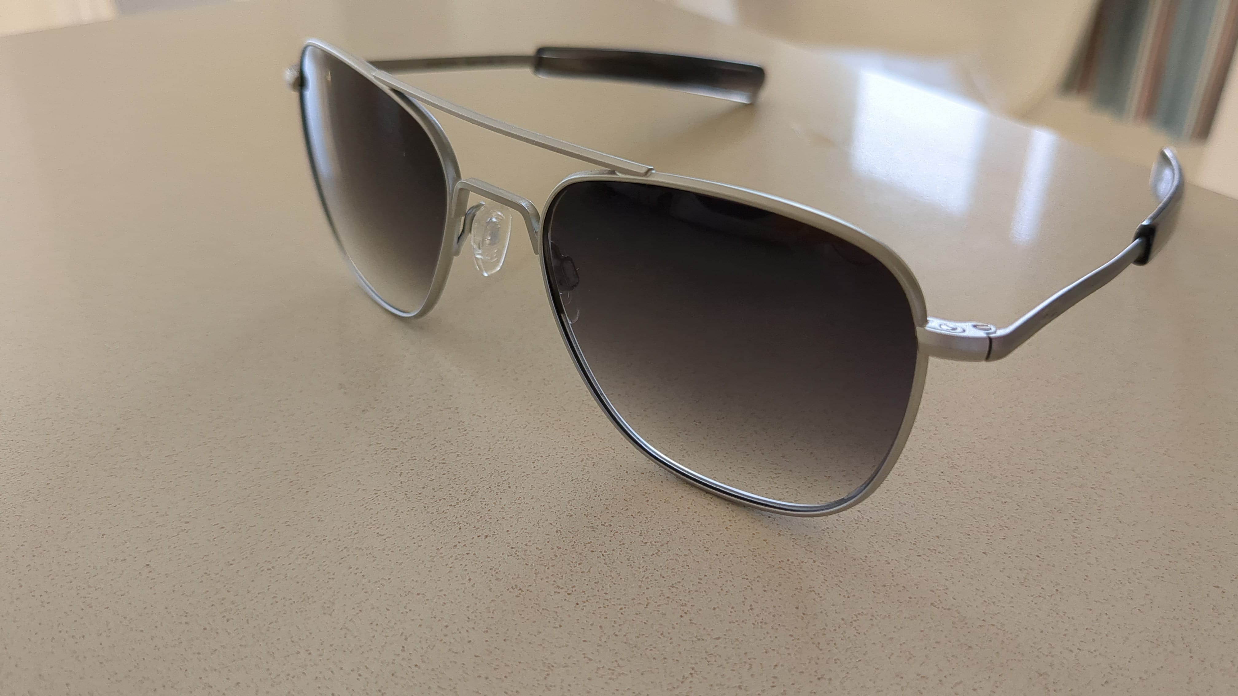Randolph Engineering Aviator Polarized AF238 Sunglasses in Matte Chrome ...
