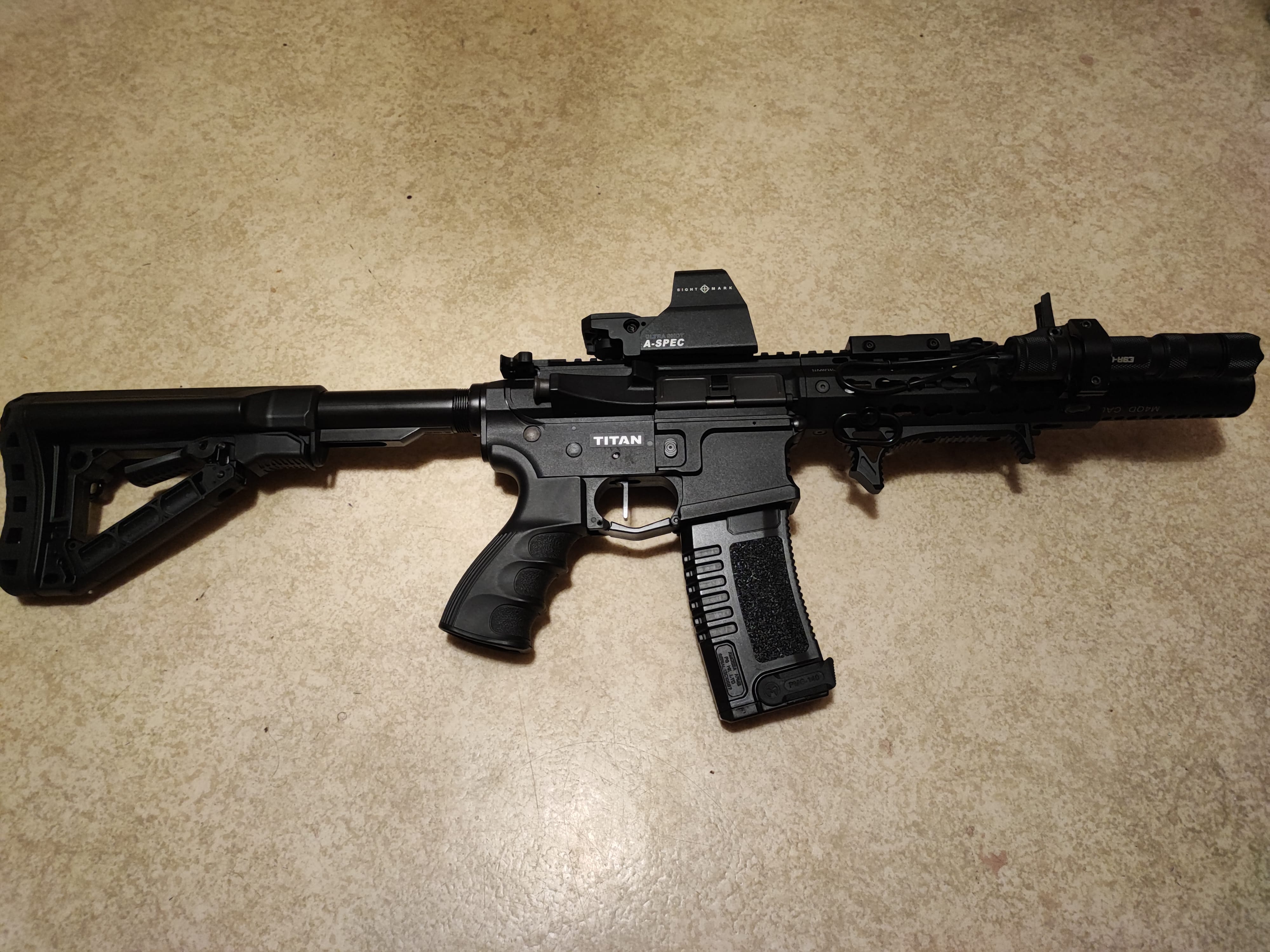 Gearbox V2 type M4 full upgrade Dual Sector Gear TITAN II Bluetooth