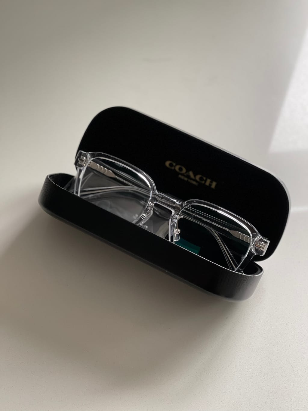 Coach HC6199 5202 Eyeglasses in Transparent Grey | SmartBuyGlasses USA