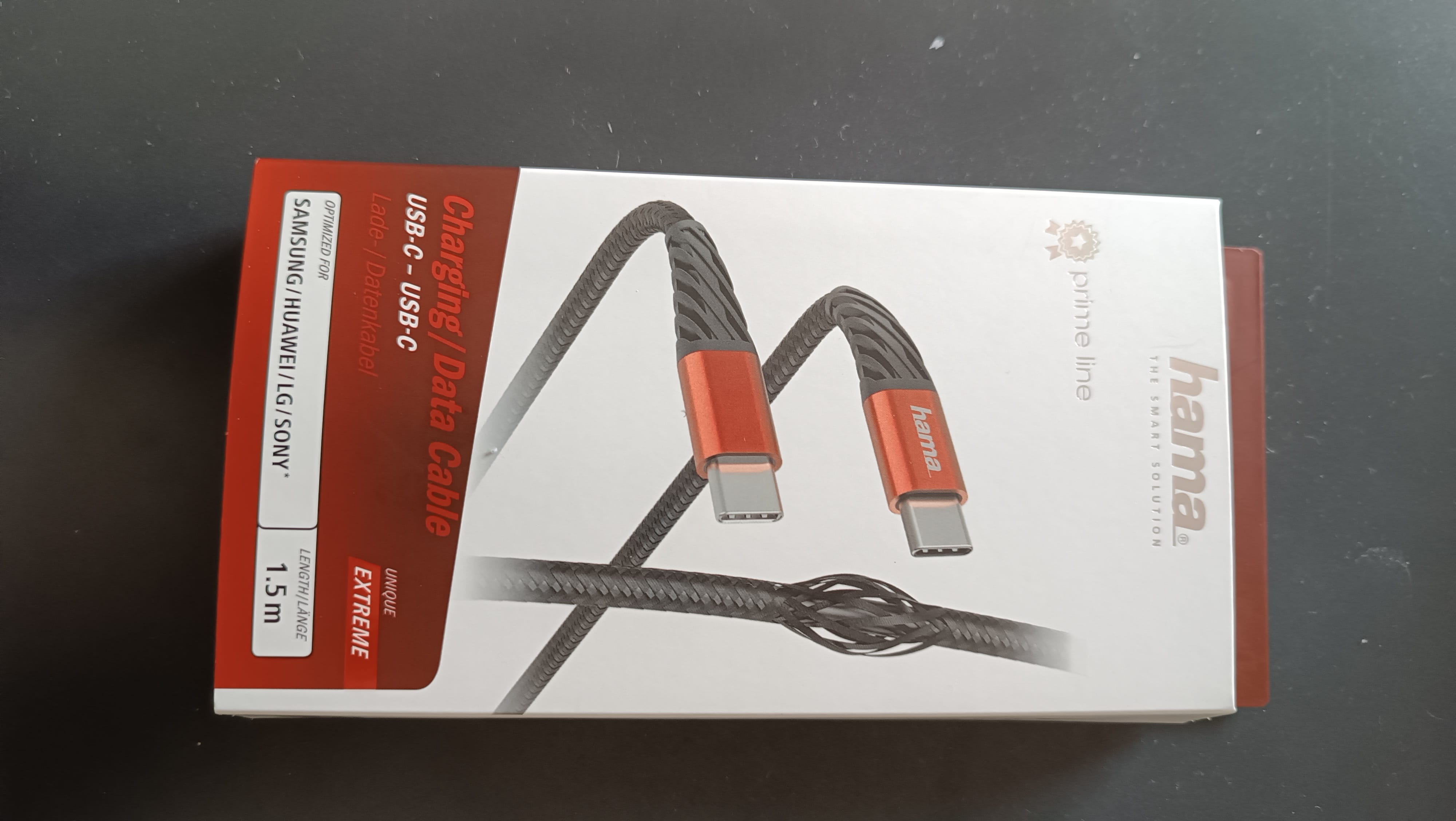 Câble Hama "Extreme" USB Type-C vers USB Type-C (1,5m)