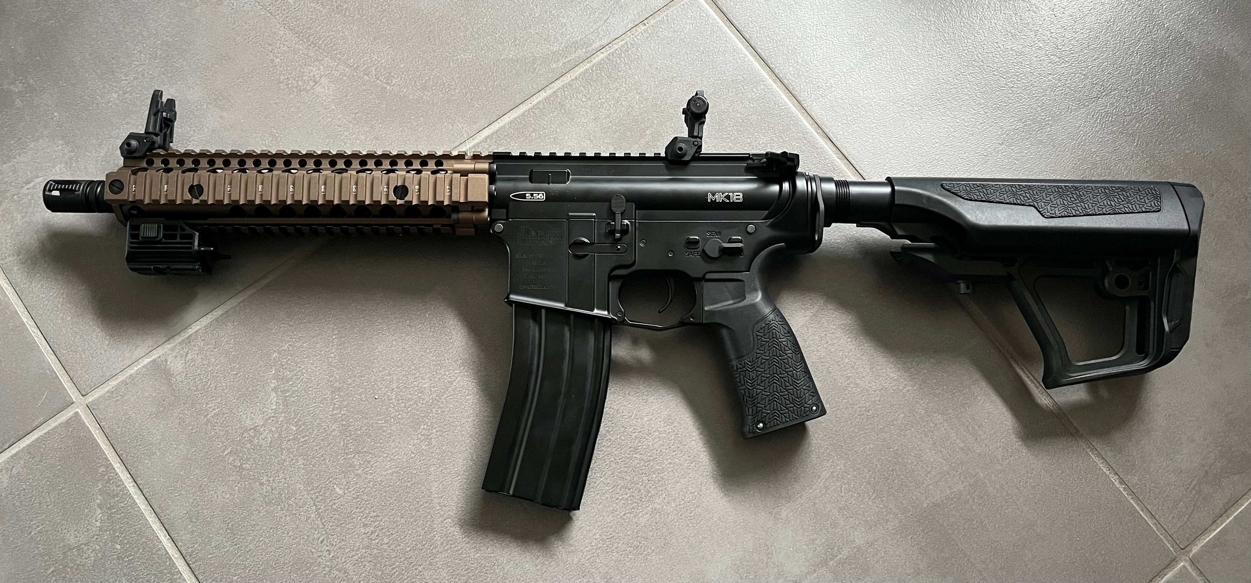 Réplique Daniel Defense MK18 S3 FDE ICS AEG