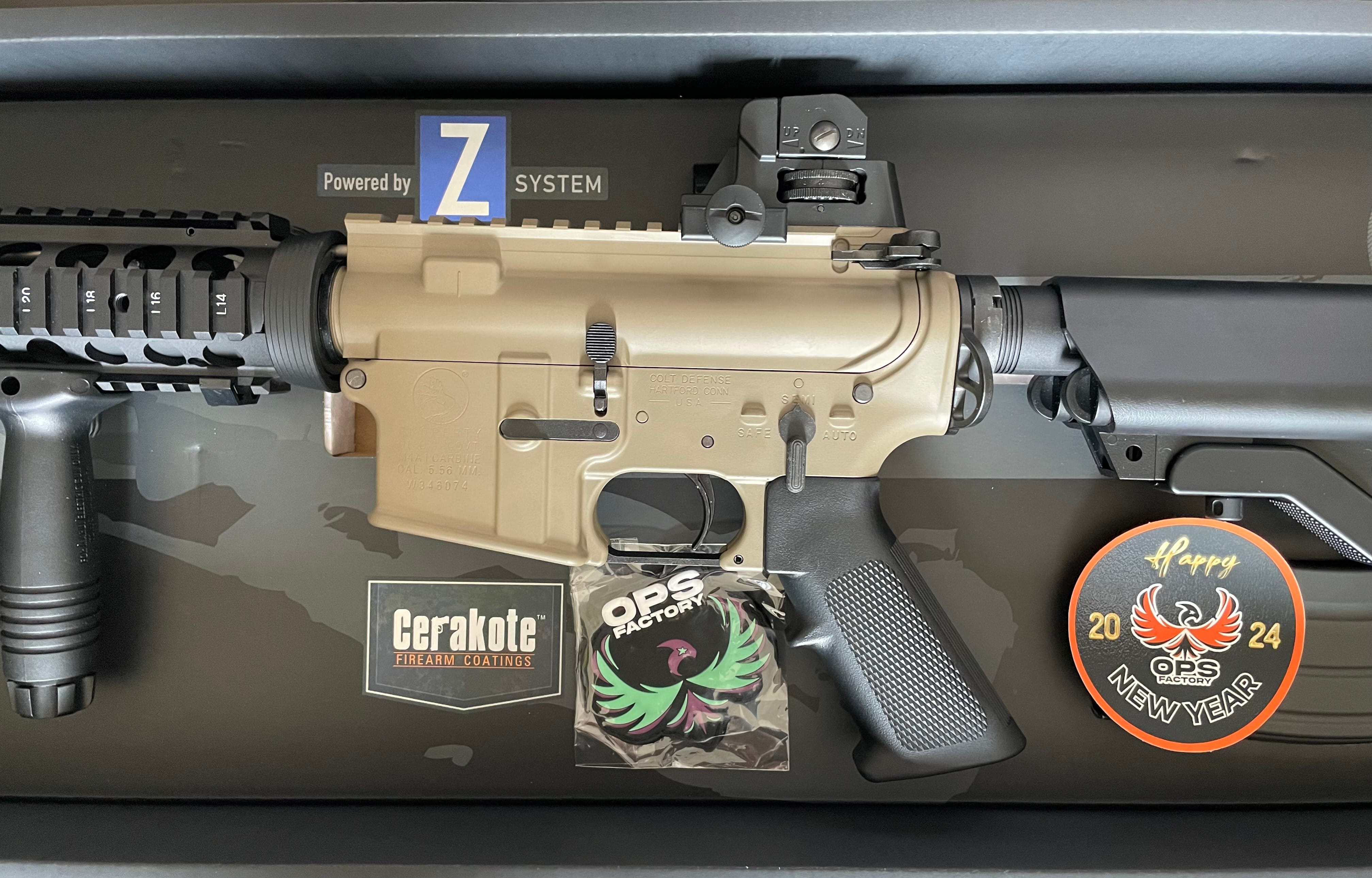 Réplique M4A1 MWS CQBR BLOCK 1 Tokyo Marui GBBR FDE Cerakote