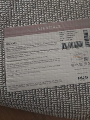 Rugvista essential - Comfy - Off White 200 x 300 cm Rug - Rugvista