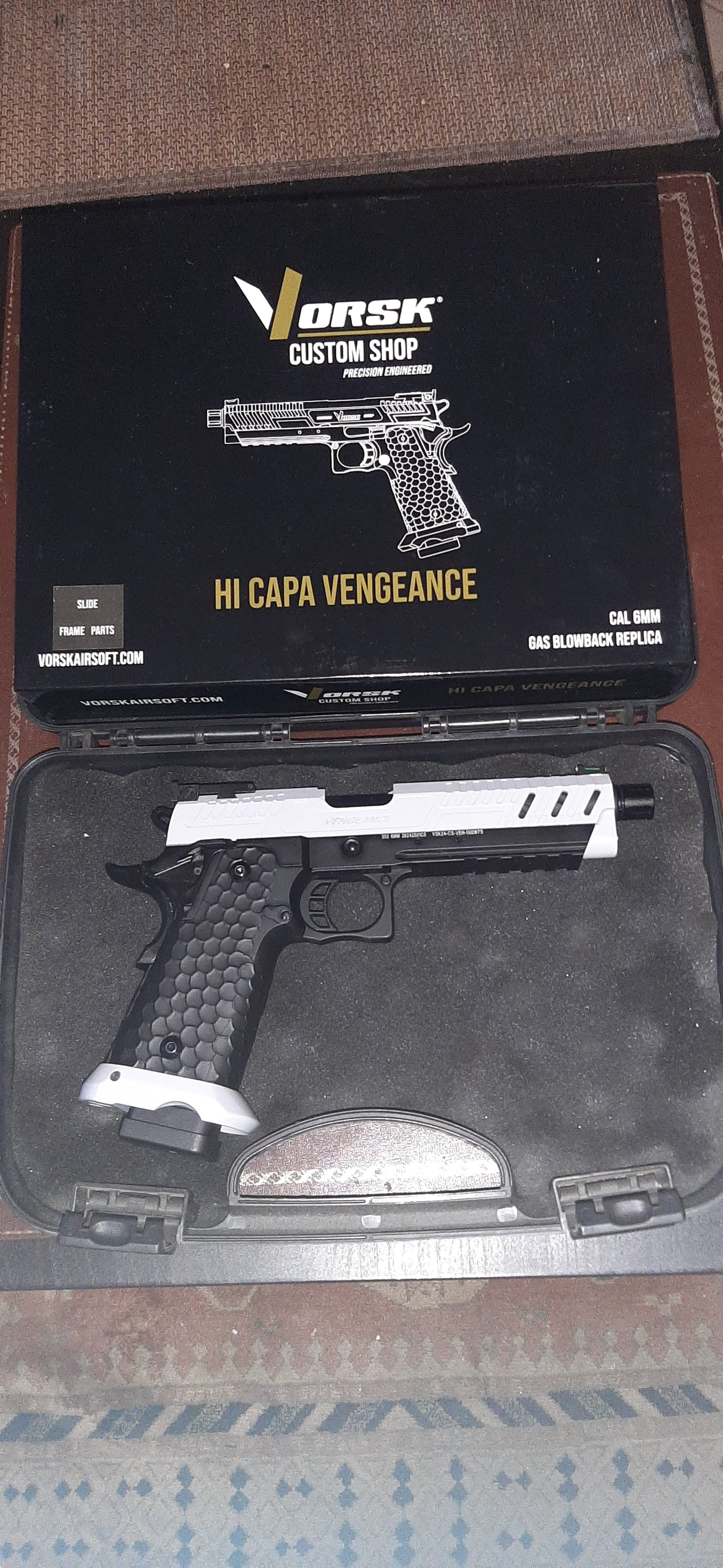 Hi-capa CS Vengeance Noir VORSK Gaz