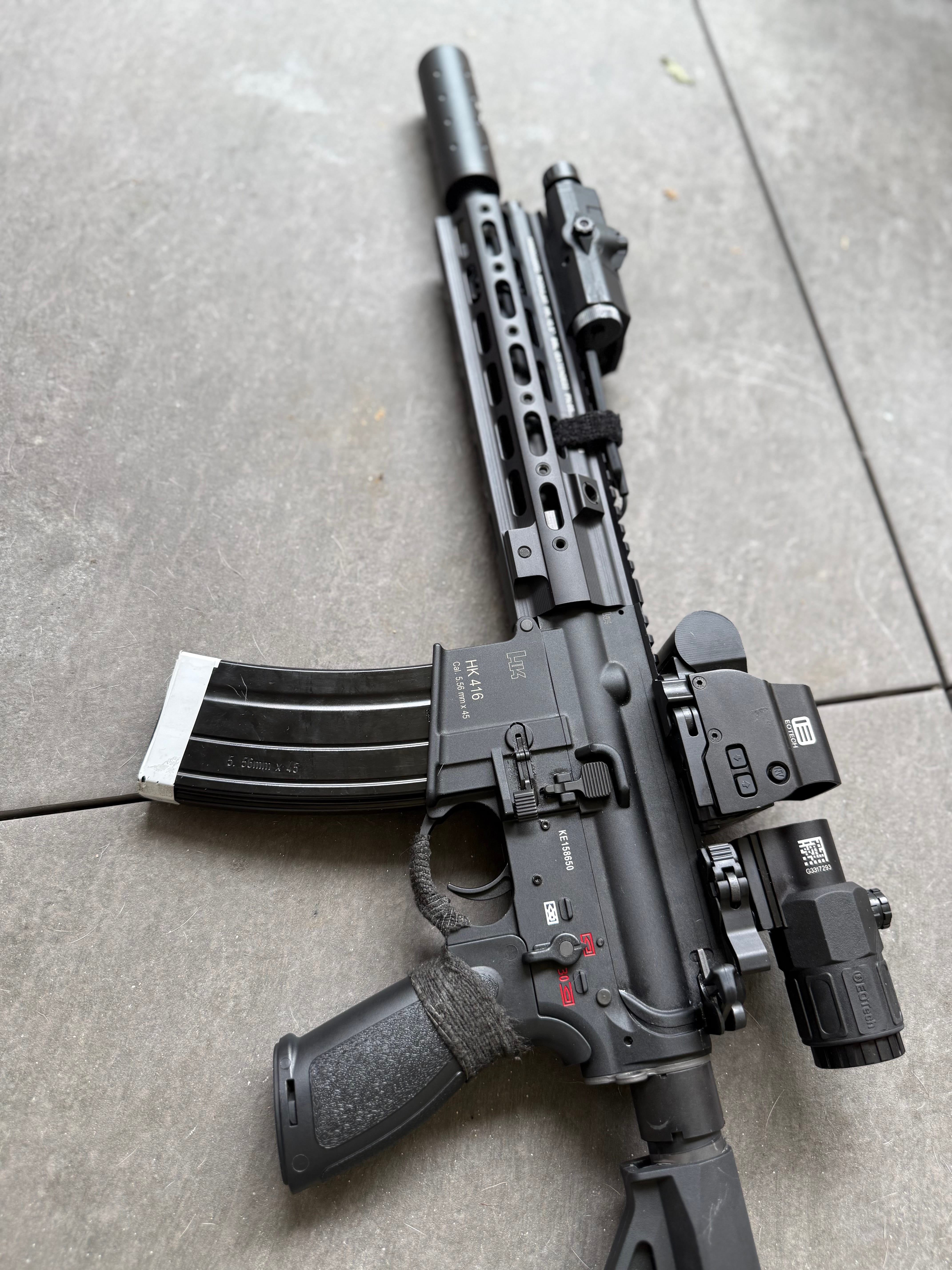 Garde main Aluminium CNC 10.5" 416 SMR Noir 5KU